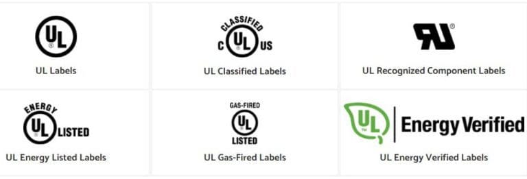 UL Labels CSA Labels